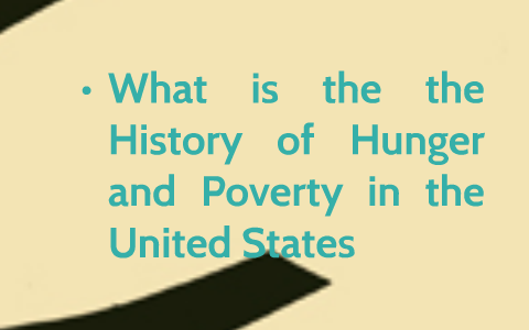 The History of hunger and poverty and hunger in the United S by Hazel ...