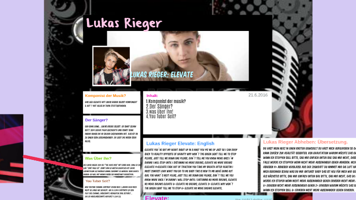 Lukas Rieger: Elevate by rachel rachel on Prezi