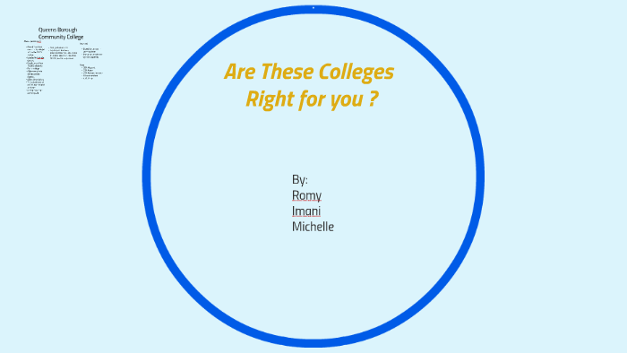 Are These Colleges Right for you ? by imani seda on Prezi