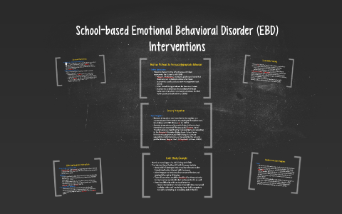 School-based Emotional Behavioral Disorder (EBD) Interventio by Brooke ...