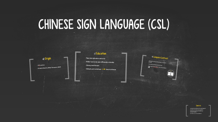 CHINESE SIGN LANGUAGE (CSL)国手语中国手语 by Genesis Burks on Prezi