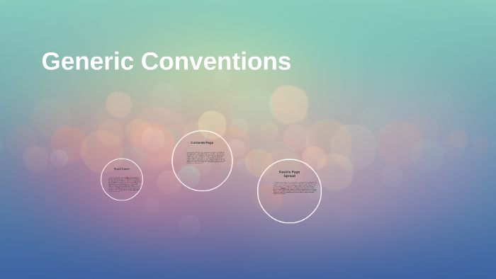 Generic Conventions by Francesca Foston on Prezi