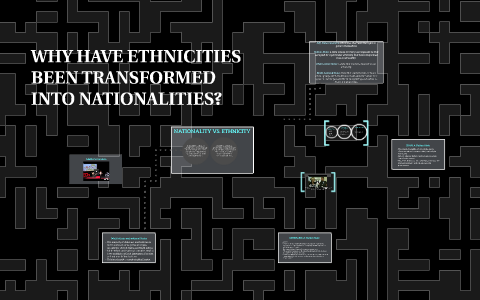 WHY HAVE ETHNICITIES BEEN TRANSFORMED INTO NATIONALITIES? by Michelle ...