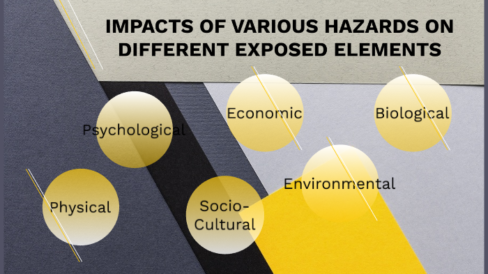 Impacts of Various Hazards on Different Exposed Elements by Rayne Marc ...