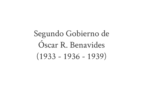 Óscar R. Benavides by Alessandra Rodriguez on Prezi