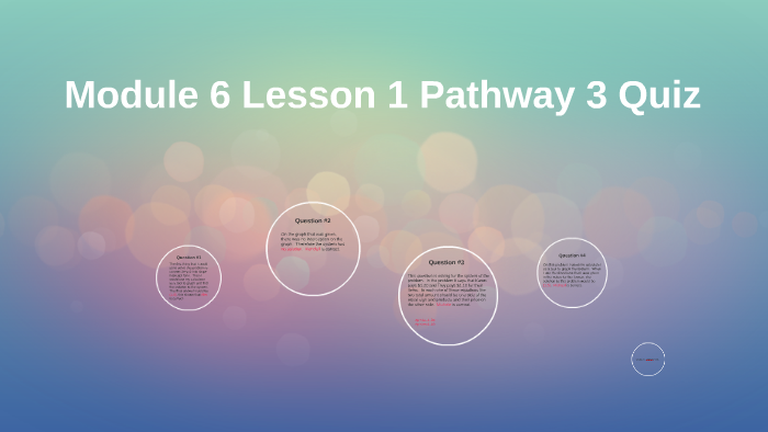 Module 6 Lesson 1 Pathway 3 Quiz by Haleigh Fields on Prezi
