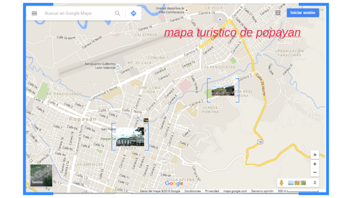 mapa turistico de popayan by katerine cajas on Prezi