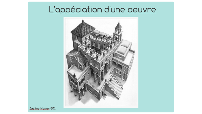 L'appréciation d'une oeuvre by Justine Hamel