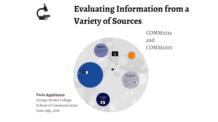 Evaluating Information from a Variety of Sources by Paula Applebaum on ...