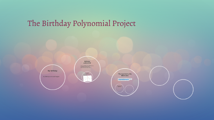 The Birthday Polynomial Project by zaina sabbagh on Prezi
