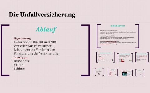 die Unfallversicherung (UV) by carina joos on Prezi