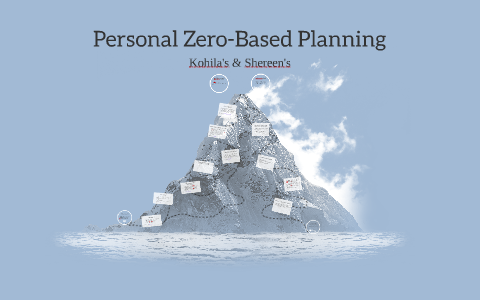 Personal Zero-Based Planning by k s