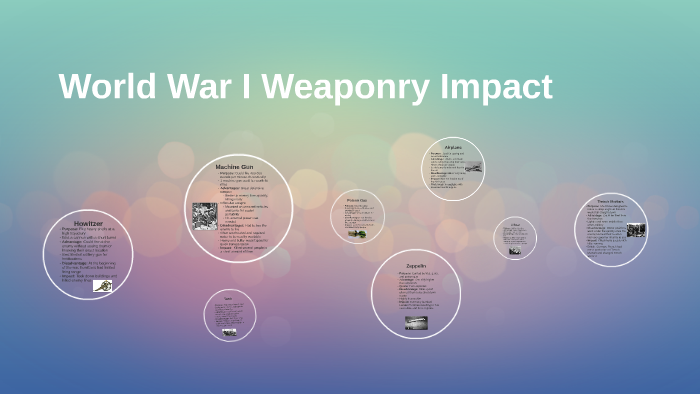 World War I Weaponry Impact by Grace Still on Prezi