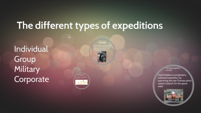 The different types of expeditions by Jodie Dunsmore on Prezi