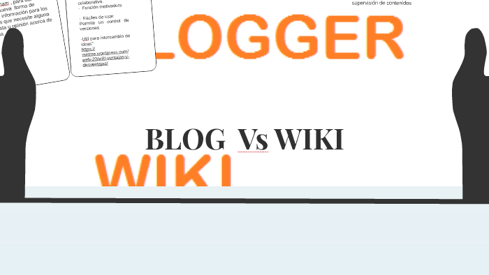 BLOG Vs WIKI by daniela puertas on Prezi