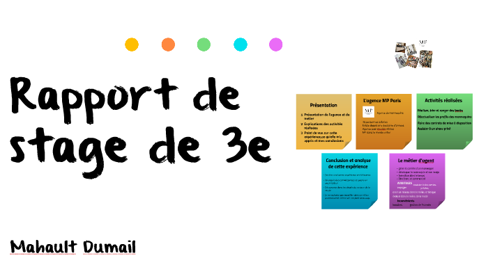 Rapport de stage MP by mahault dml