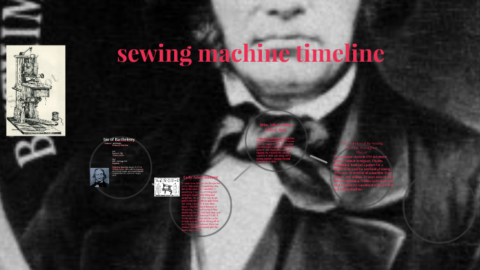 sewing machine timeline by jniah williams on Prezi