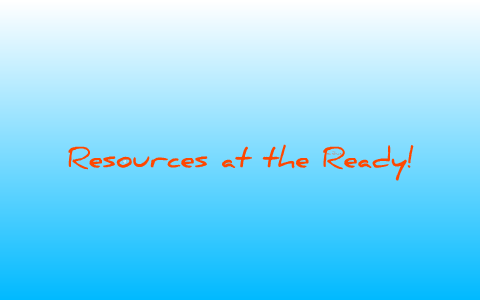 Know Your Resources! by Lindsay Booker on Prezi