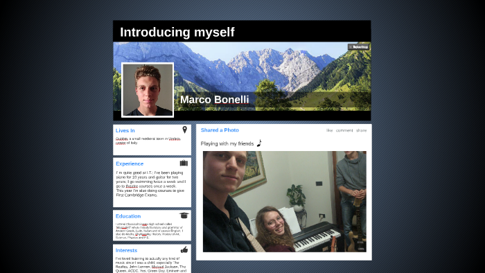 Marco Bonelli by IIS G. Mazzatinti Gubbio on Prezi