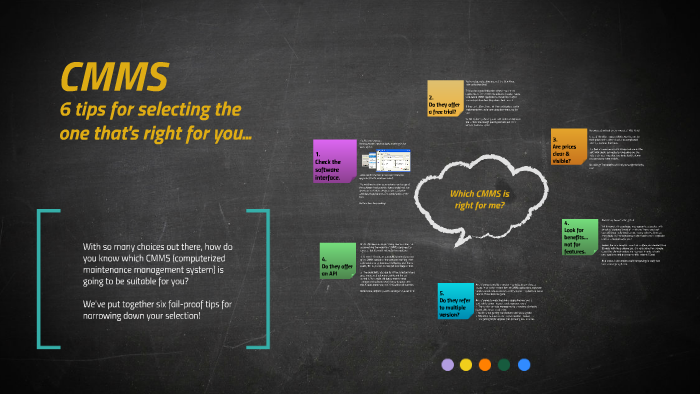 CMMS - 6 tips for selecting the CMMS that's right for you by Maintainly ... CMMS - 6 tips for selecting the CMMS that's right for you by Maintainly ...