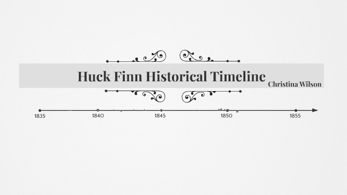Huck Finn Historical Timeline by Christina Wilson on Prezi