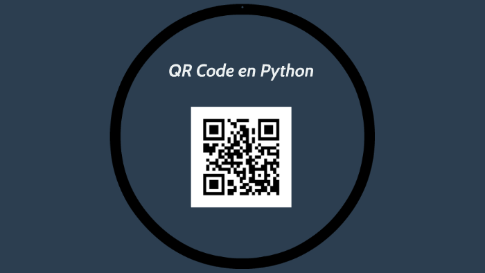 QR Code en Python by Stéphane Tangama on Prezi