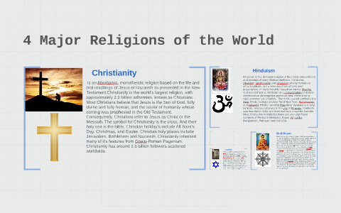 4 Major Religions of the World by Dylan Insko on Prezi