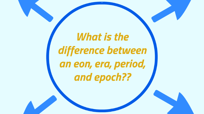 What is the difference between an eon, era, period, and epoc by Joshua ...