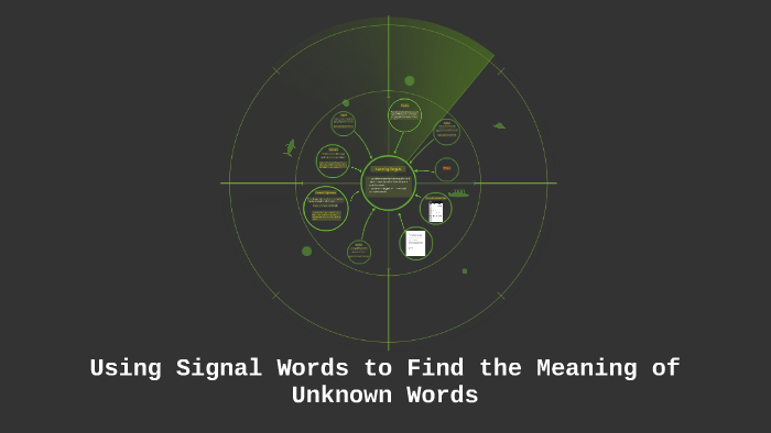 Using Signal Words to Find the Meaning of Unknown Words by Devin ...