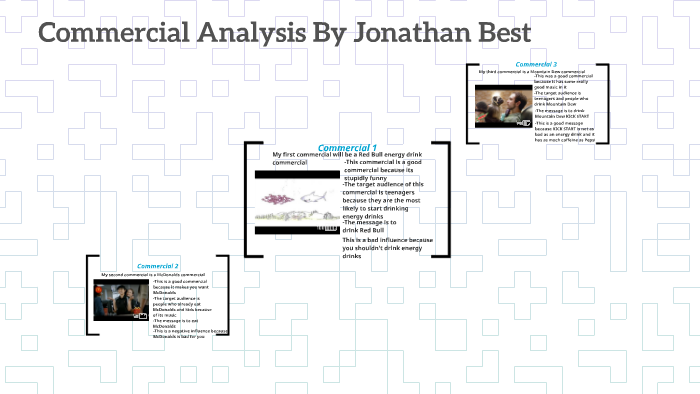 Commercial Analysis by Jonathan Best on Prezi