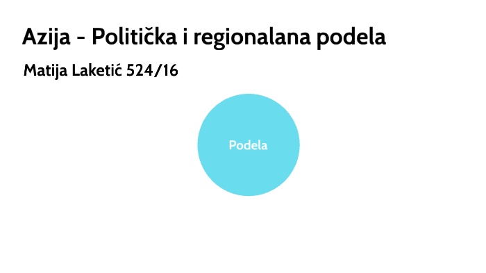 Azija - Politička i regionalna podela by Matija Laketic on Prezi