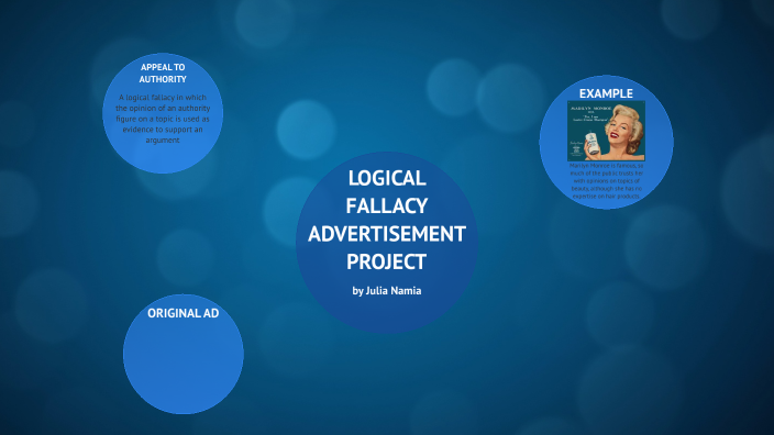Logical Fallacy Ad Project by Julia Namia on Prezi