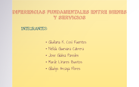 DIFERENCIAS FUNDAMENTALES ENTRE BINES Y SERVICIOS by Nelida Guevara on ...