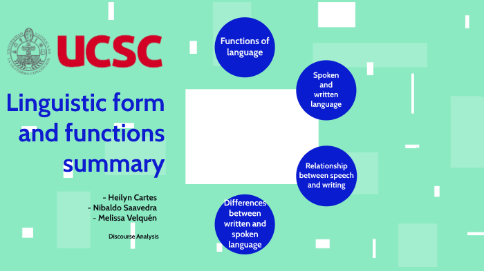 Linguistic form and functions summary by Heilyn Cartes Niclouse on Prezi
