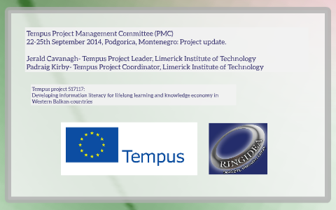 Tempus Project Management Committee (PMC) 22-25th September 2014 ...