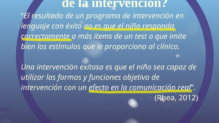 ¿Cuál es el objetivo de la intervención? by Silvia Nieva on Prezi