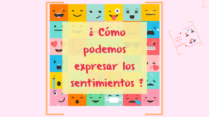 ¿ Cómo expresar los sentimientos ? by Carolina Roldan