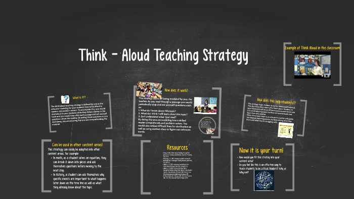 Think - Aloud Teaching Strategy by Krystal Minyard