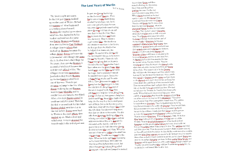 The Lost Years Of Merlin by Kevin Kast on Prezi