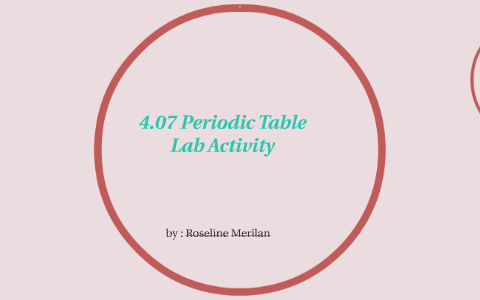 4.07 Periodic Table Lab Activity by Roseline Merilan on Prezi