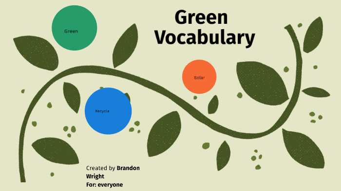 Green Vocabulary by brandon wright on Prezi