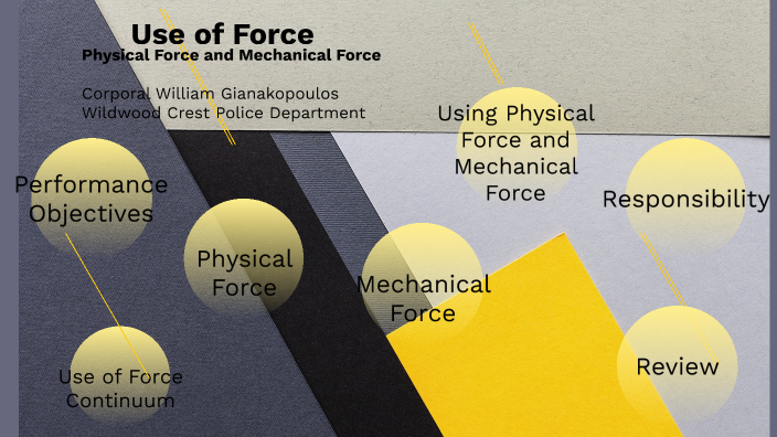 Use of Force: Physical Force and Mechanical Force by Wiliam ...