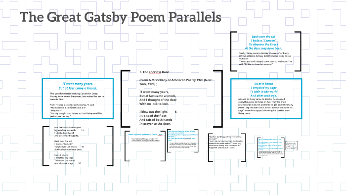 The Great Gatsby Poem Parallels by lauren myers on Prezi