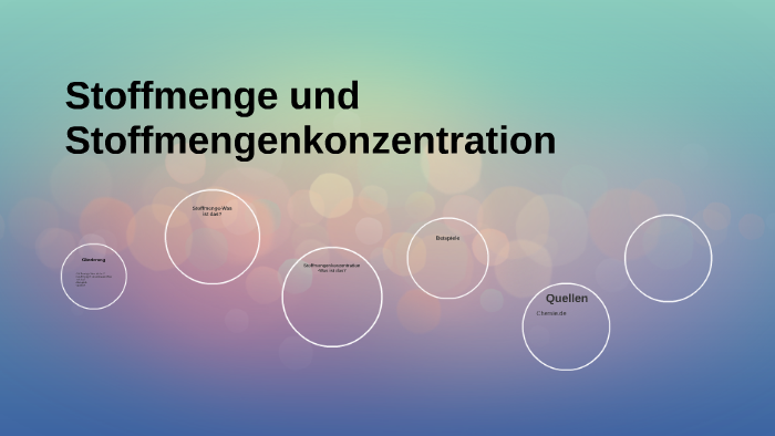 Stoffmenge und Stoffmengenkonzentration by elaa star on Prezi