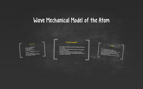 Wave Mechanical Model of the Atom by Marley Ferrales on Prezi