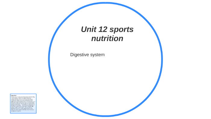 Sports nutrition- digestive system by Lynne Gilbrook on Prezi
