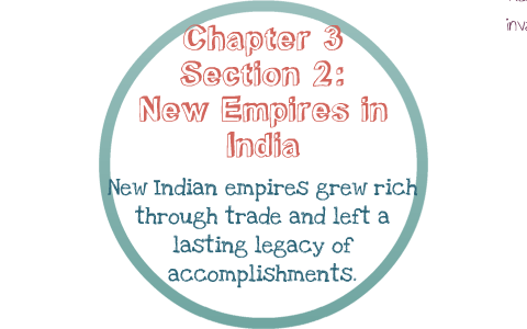 World History Chapter 3 Section 2: New Empires of India by Leslie ...