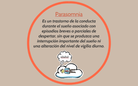 La parasomnia es un trastorno de la conducta durante el sueñ by Hannah ...