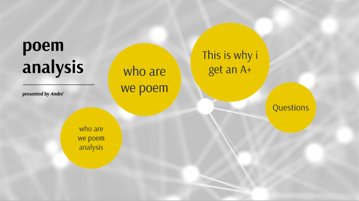 Who are we poem by Andre Maurer on Prezi