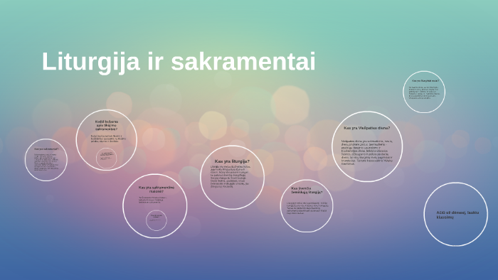 Liturgija ir sakramentai by KOvine Audrele on Prezi